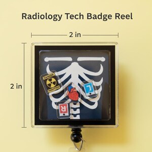 Xray Tech Badge Reel Rad Tech Badge Reel Rad Tech Gift X-ray Badge Reel ...