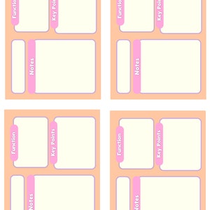 Fillable Flashcard Template Printable Blank Flashcards Digital Revision ...