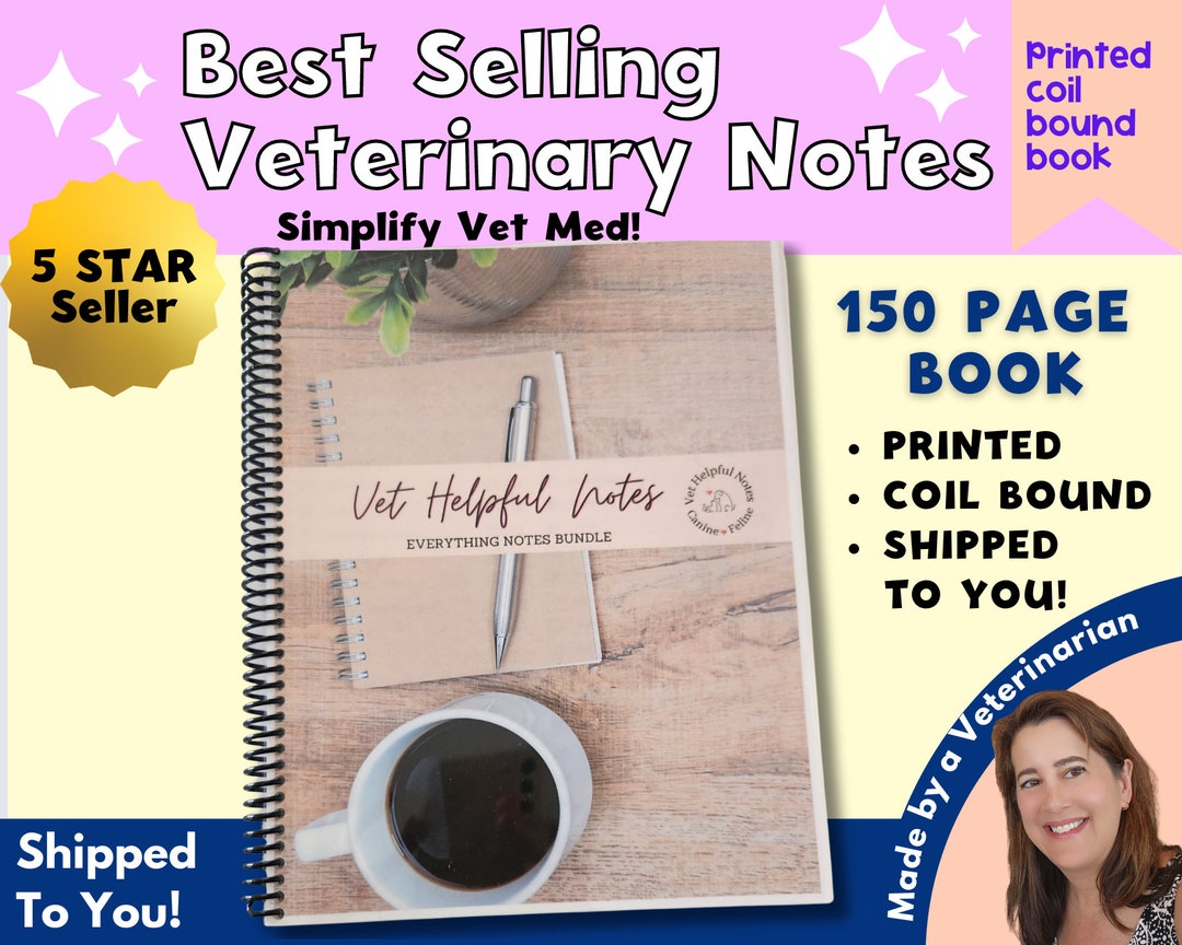Best Selling Vet Tech Notes Vet Med Student Veterinary Nurse - Etsy