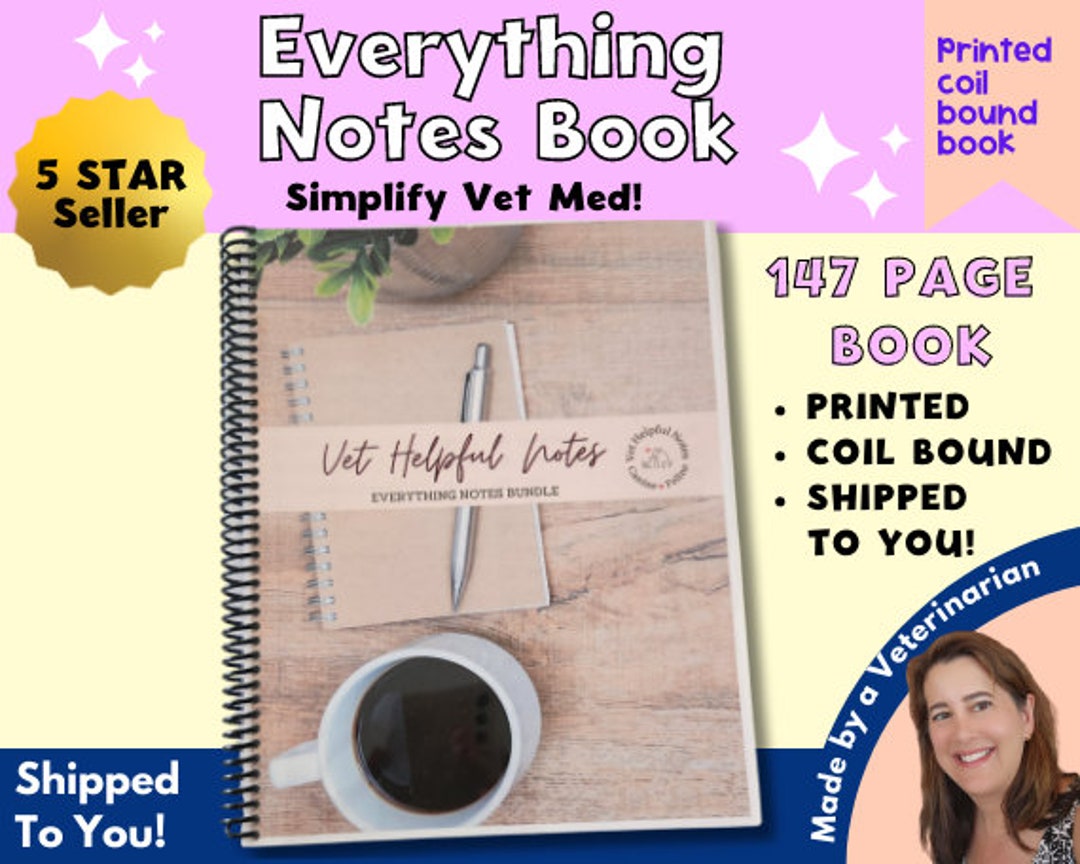 Best Selling Vet Tech Notes Vet Med Student Veterinary Nurse - Etsy