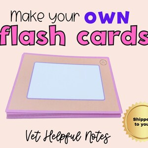 Fillable Flash Card Template Fillable Flashcards Revision Study Aid ...
