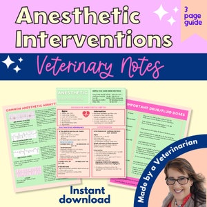Veterinary Anesthesia- Intervention for Complications, Vet Tech, VTNE ...