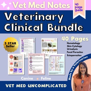 Veterinary Clinical Bundle: Hematology, Urinalysis, Fecal Parasites ...
