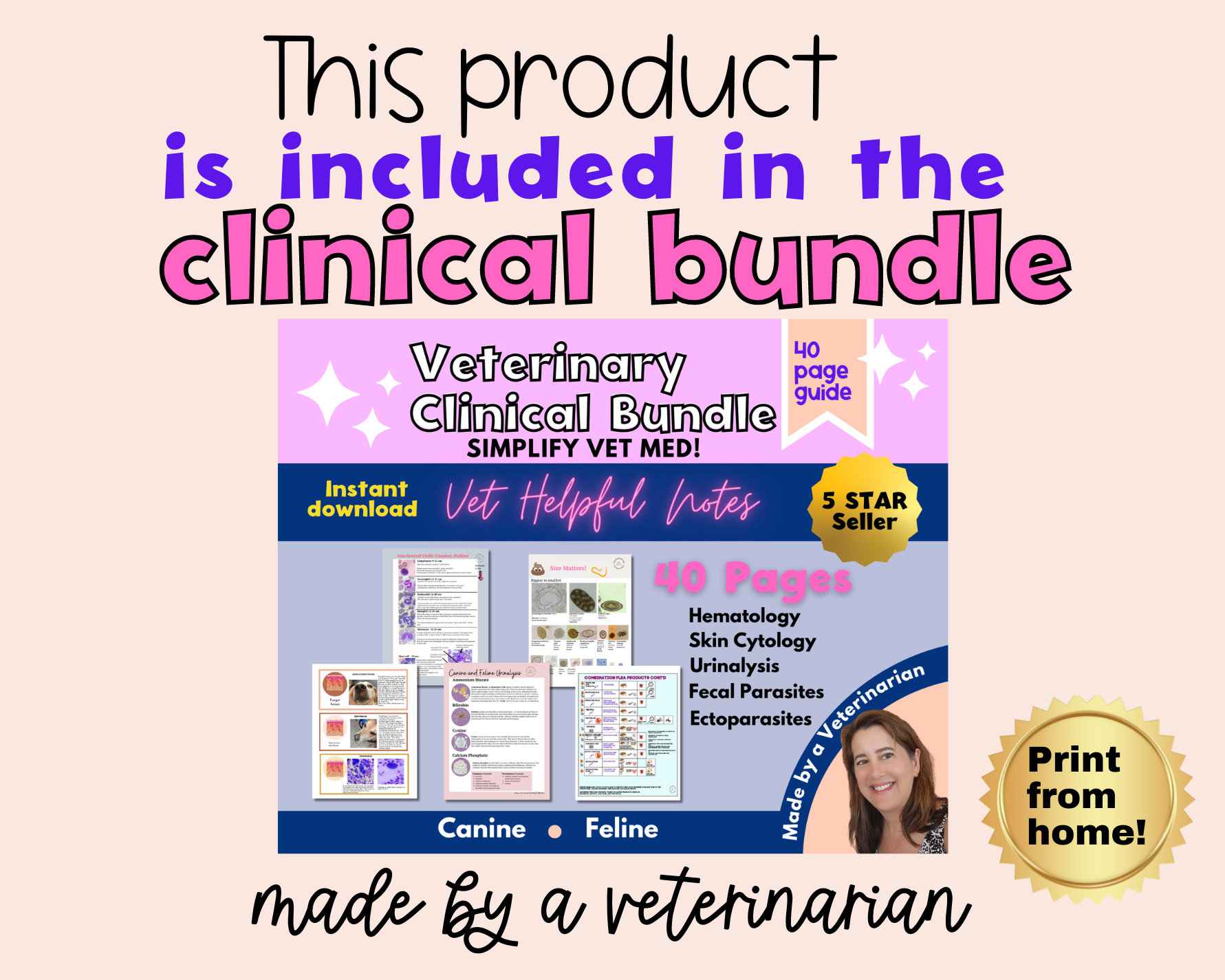 Vet Tech Skin and Ear Cytology Notes, Vet Tech and Vet Nurse Study - Etsy