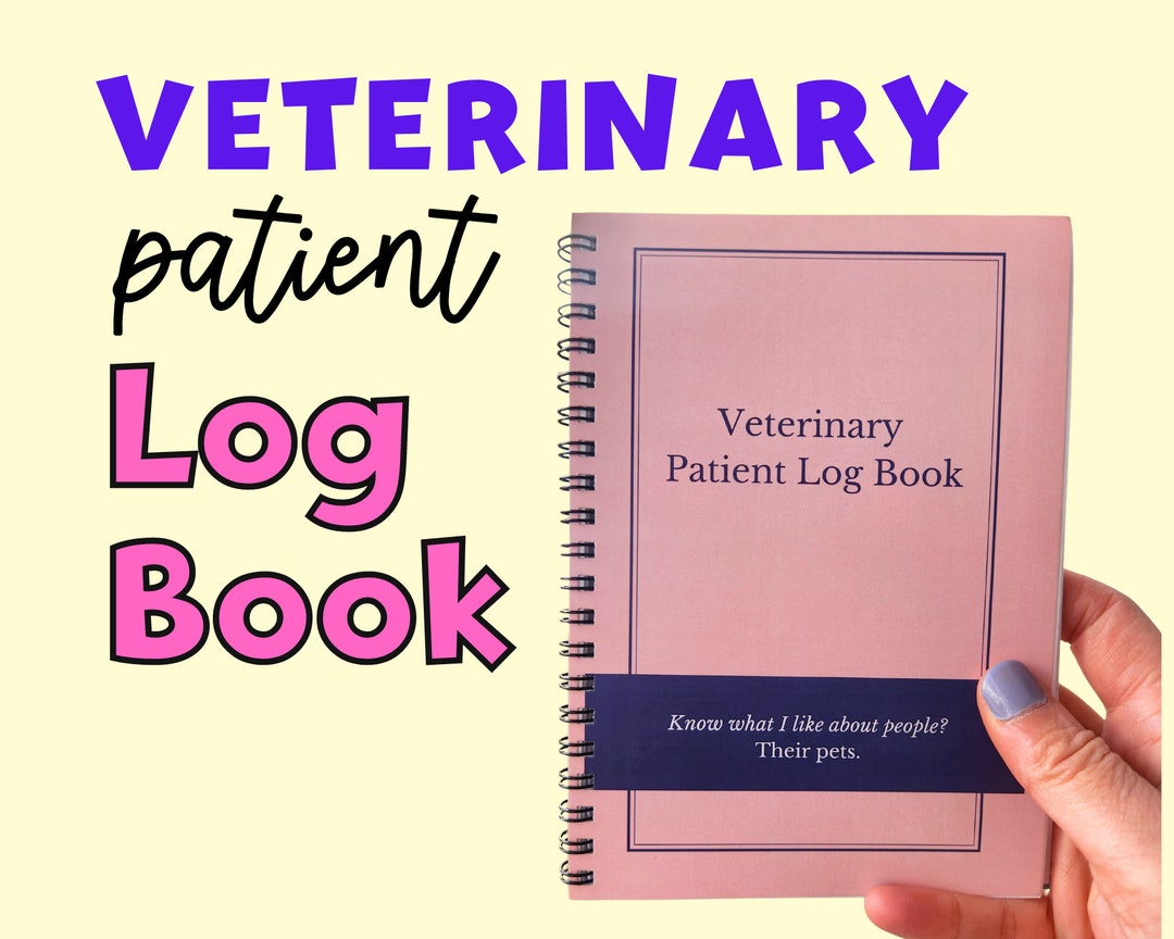 Vet Nurse Log Book, Vet Tech Case Book, Nursing Notes, Vet Notebook ...