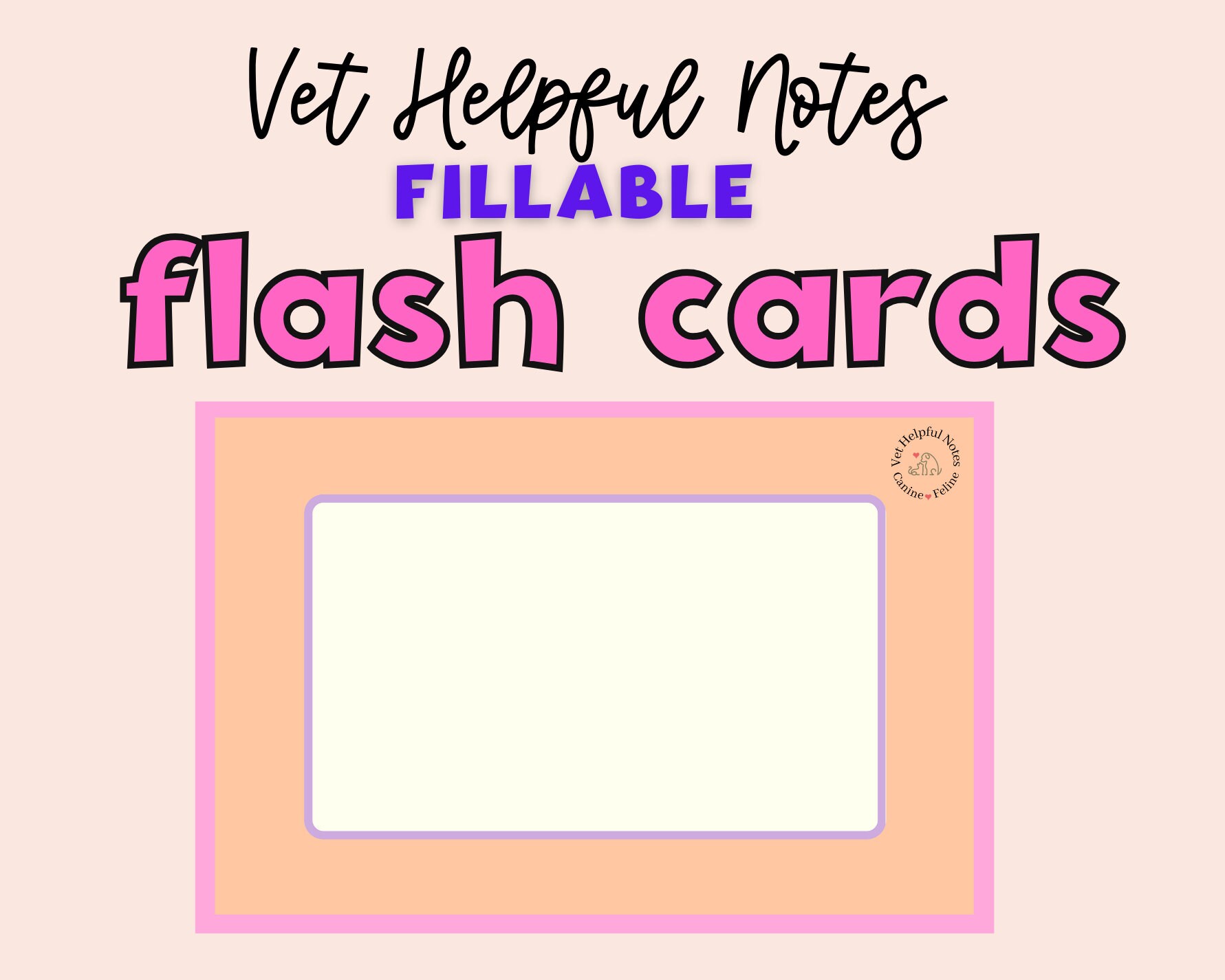 Fillable Flash Card Template Fillable Flashcards Revision Study Aid ...