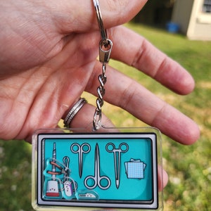 Surgery Tech Keychain Surgery Technician Keychain Surgery Tech Nursing ...