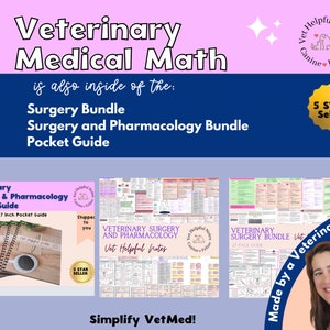 Vet Med Math Guide; Vet Notes for Vet Techs, Vet Students; Veterinary ...