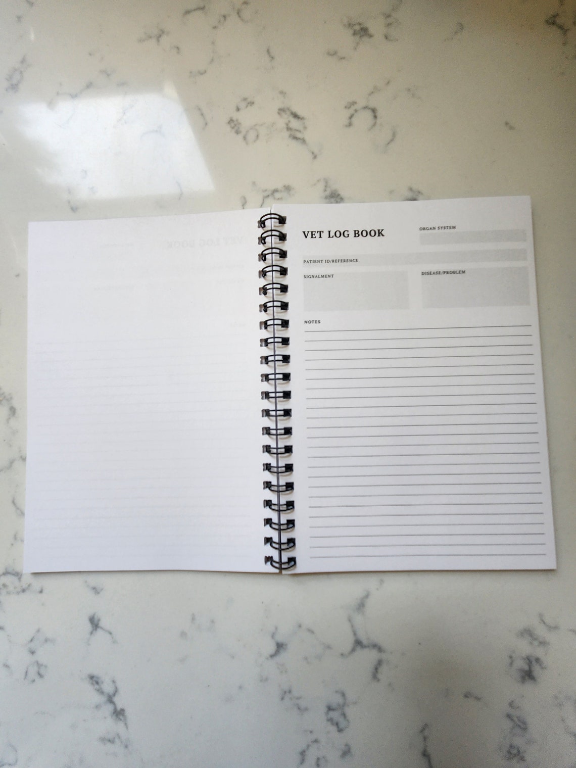 Vet Nurse Log Book, Vet Tech Case Book, Nursing Notes, Vet Notebook ...