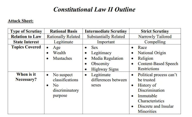 Constitutional Law Outline - Etsy