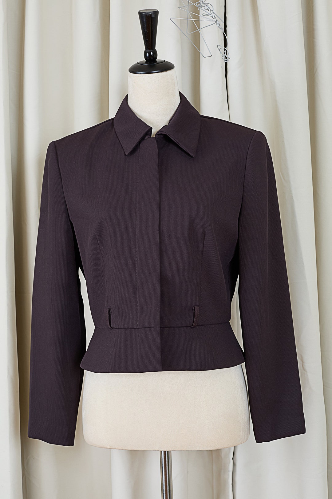 90s Cropped Blazer by Dani Max in Size 8 - Etsy