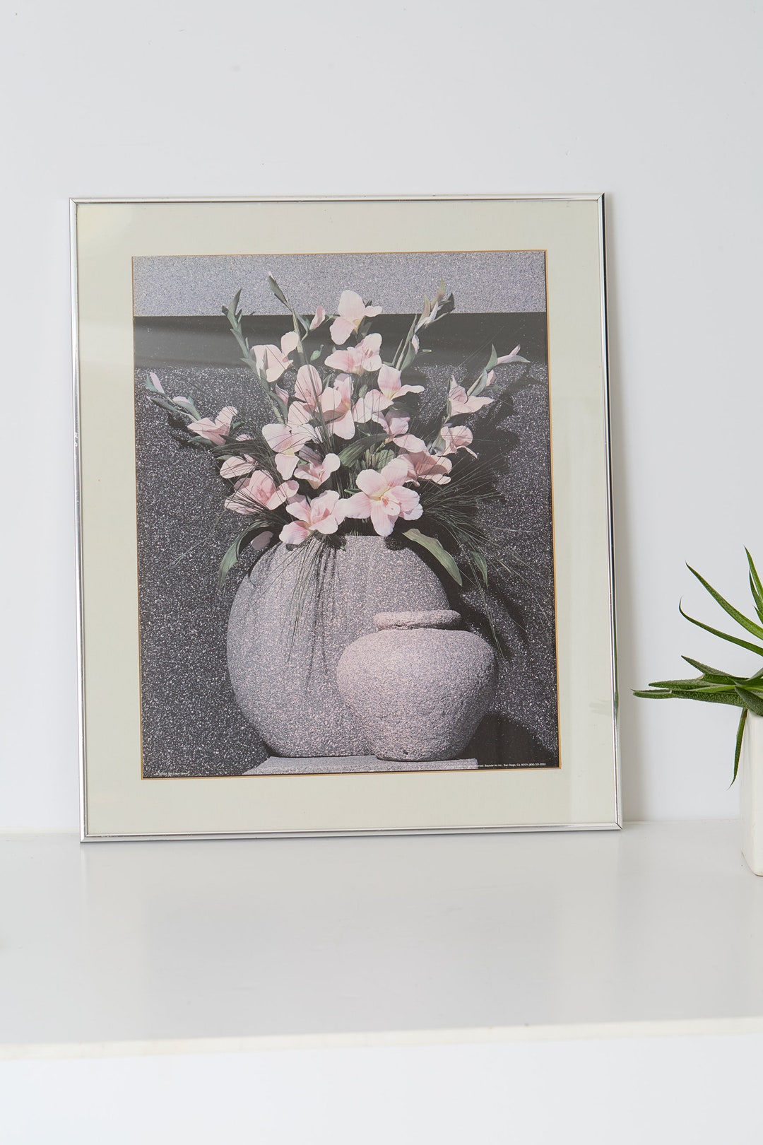 Framed 80s Poster still Life in Stone - Etsy