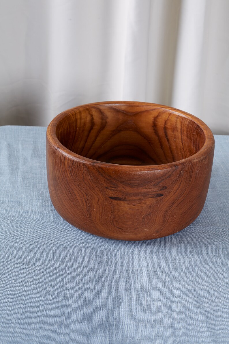 Vintage Dolphin Genuine Teak Wood Salad Bowl Thailand - Etsy