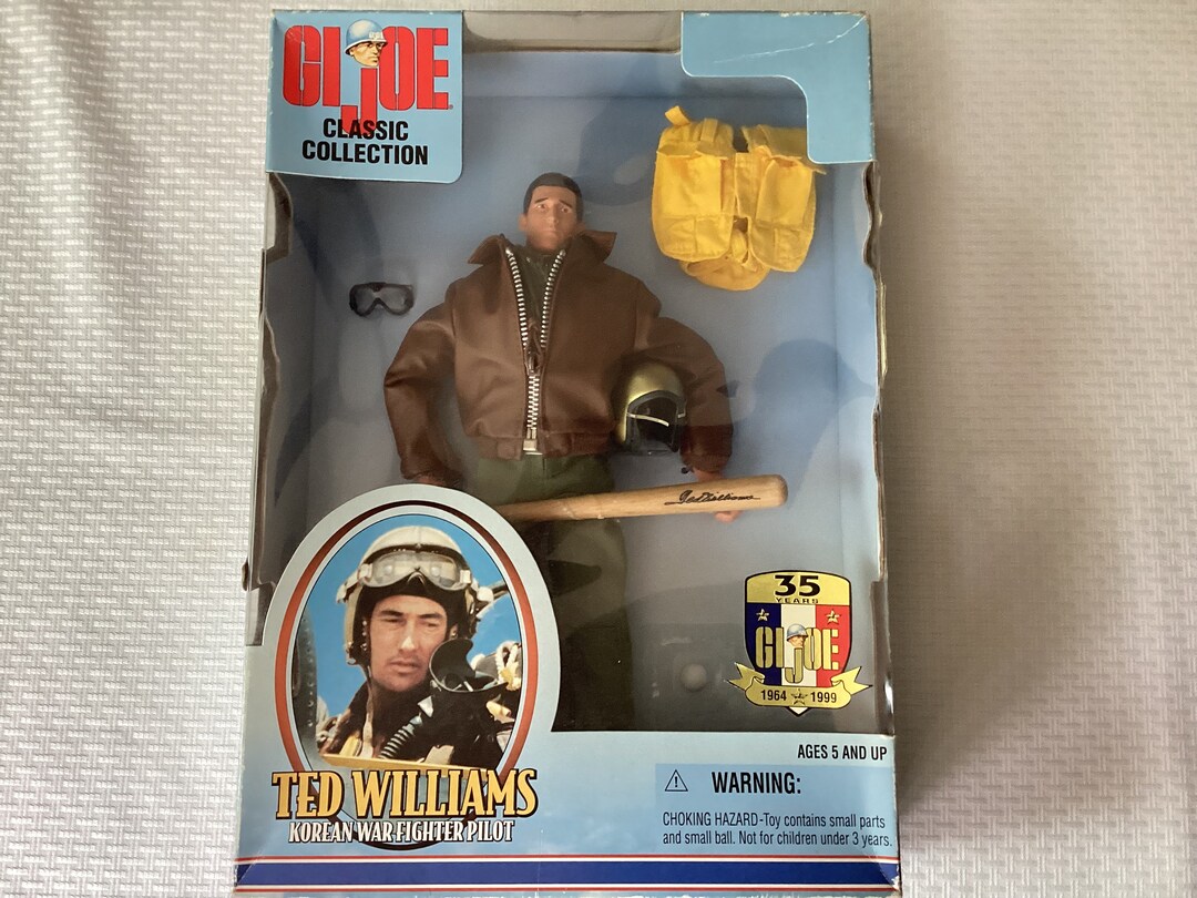 Ted Williams Korean War Fighter Pilot - GI Joe Made by Hasbro in 1999 ...