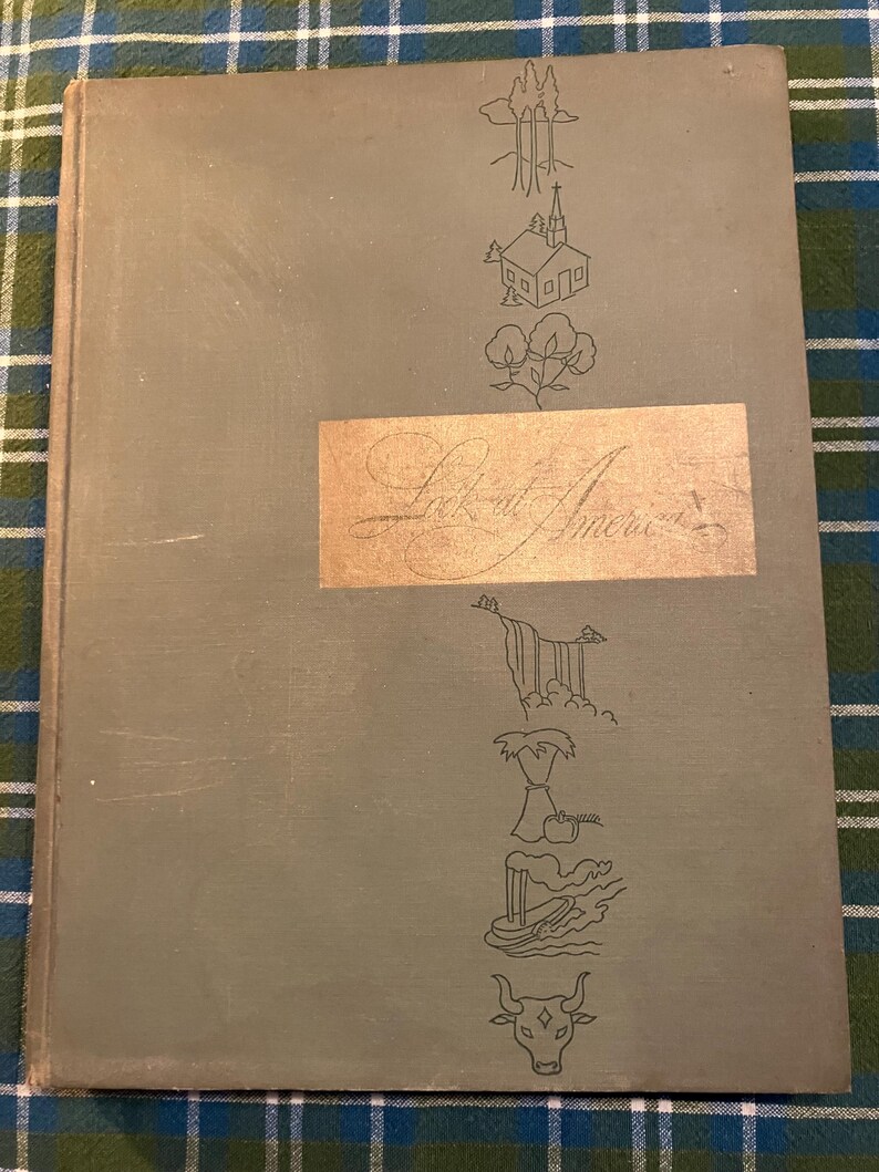 Vintage Book. Look at America - Houghton Mifflin Company Boston - Etsy