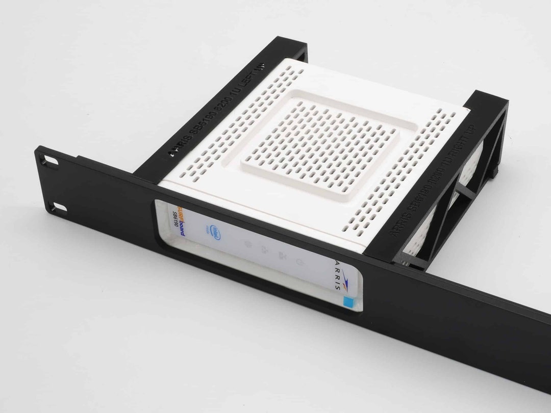 Arris SB6190 Injection Molded Front and 3D Printed Rear Arms 19inch 1U ...