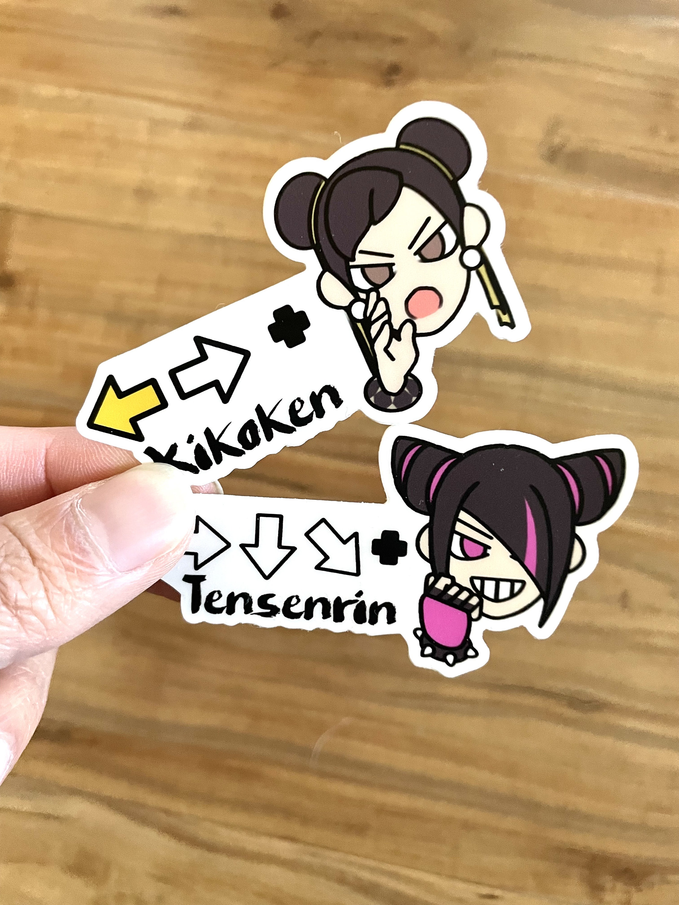 Chun Li and Juri Han Input Command Sticker Set | Die Cut Vinyl | - Etsy