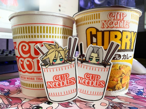 Final Fantasy VII Cup Noodles Sticker Set cloud Strife and - Etsy