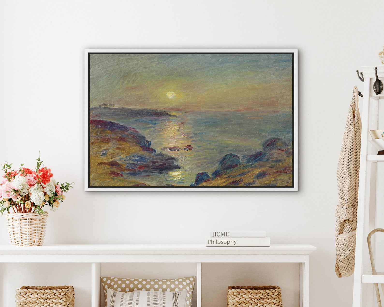 Sunset at Douarnenez Wall Art Print, Nature Framed Gallery Art ...