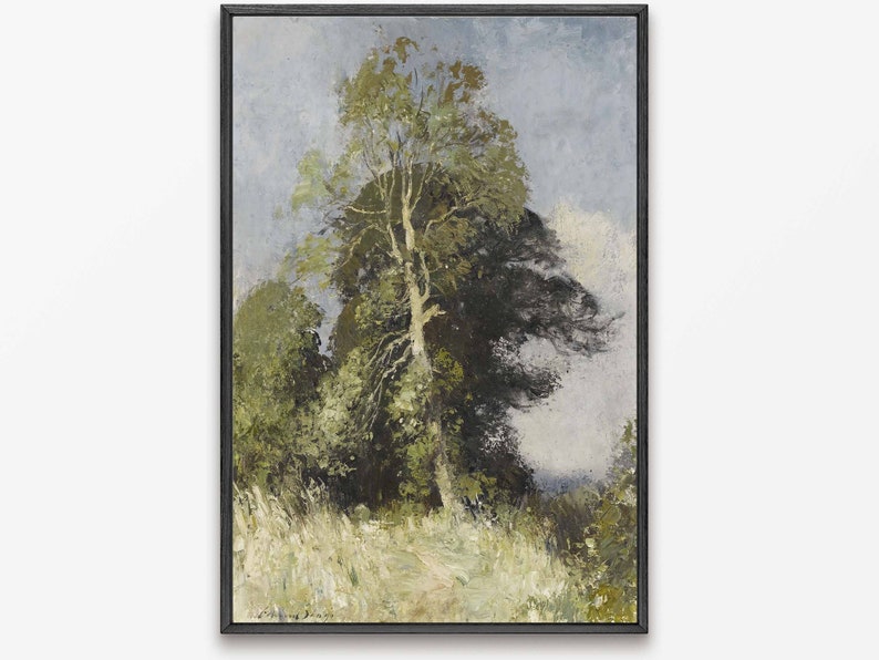 The Ash Tree by Edward Seago Landscape Oil Painting Wall Art - Etsy
