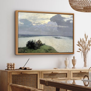 Over Eternal Peace by Isaac Levitan,vintage Landscape Large Wall Art ...