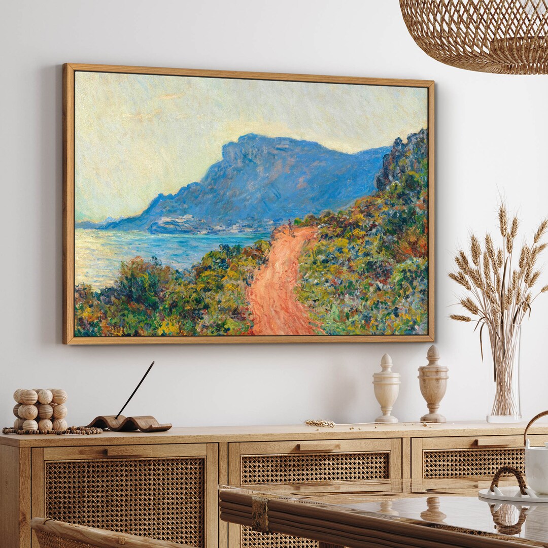 La Corniche Near Monaco Wall Art by Claude Monet Wall Art - Etsy