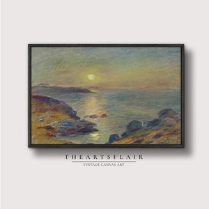 Sunset at Douarnenez Wall Art Print, Nature Framed Gallery Art, 48x32 ...