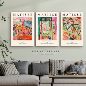 Matisse Print Set of 3: Framed Gallery Wall Art - Etsy