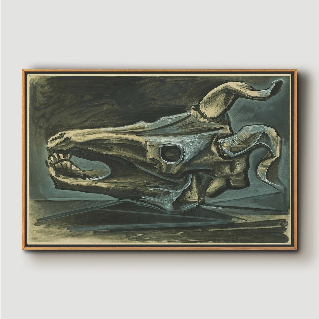 Picasso Goat Skull Art Print: Framed Gallery Wall Decor - Etsy