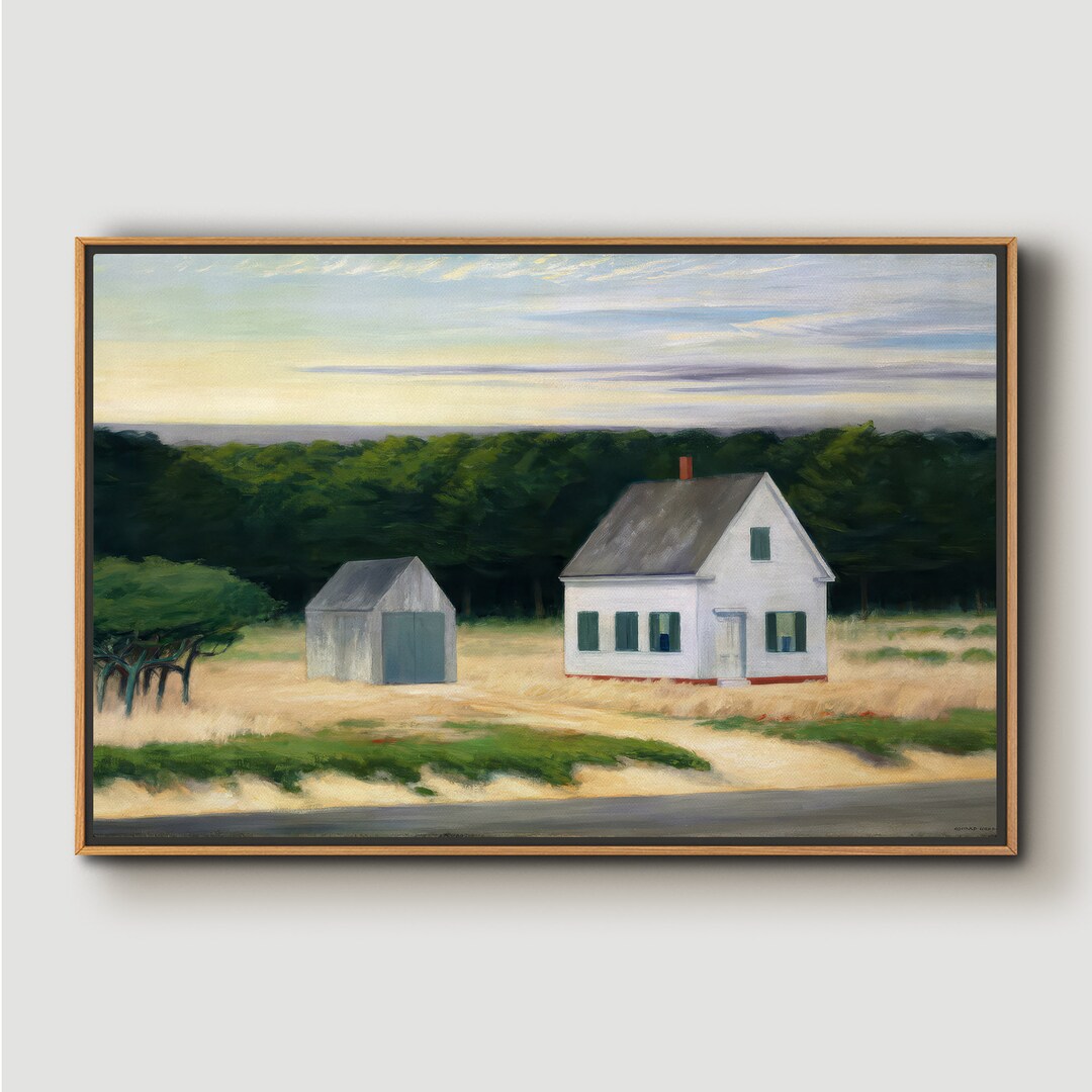 Edward Hopper Landscape Modern Large Wall Art Print, Nature Framed ...