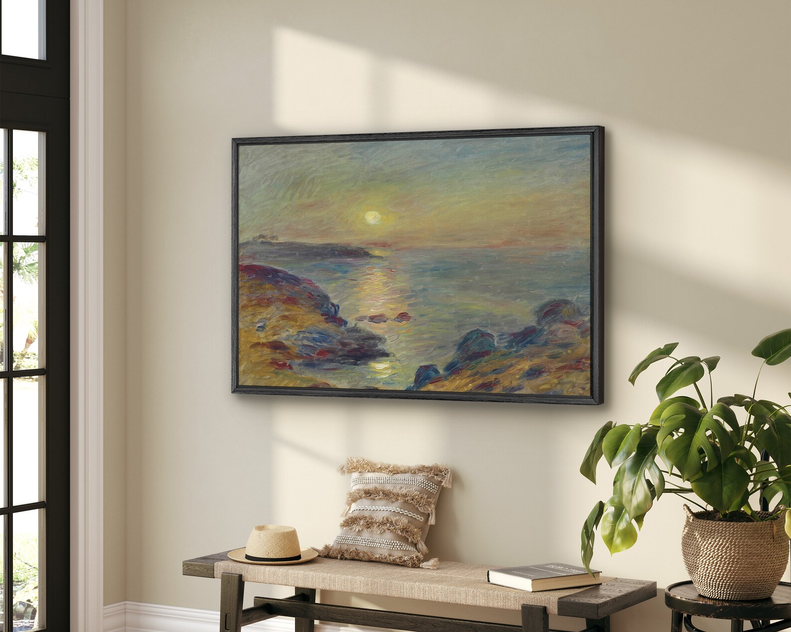 Sunset at Douarnenez Wall Art Print, Nature Framed Gallery Art ...