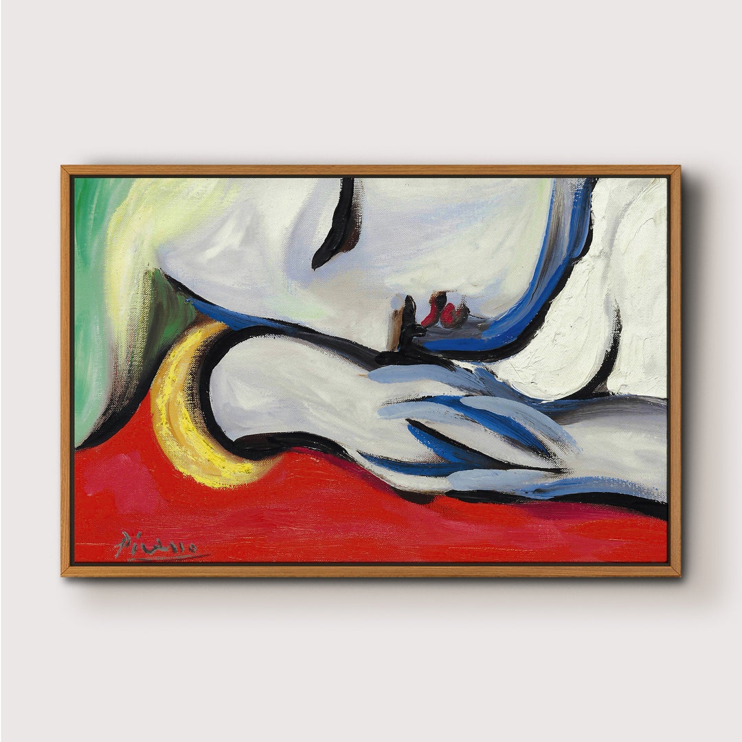 Picasso "the Rest" Framed Canvas Print: Gallery Wall Art - Etsy