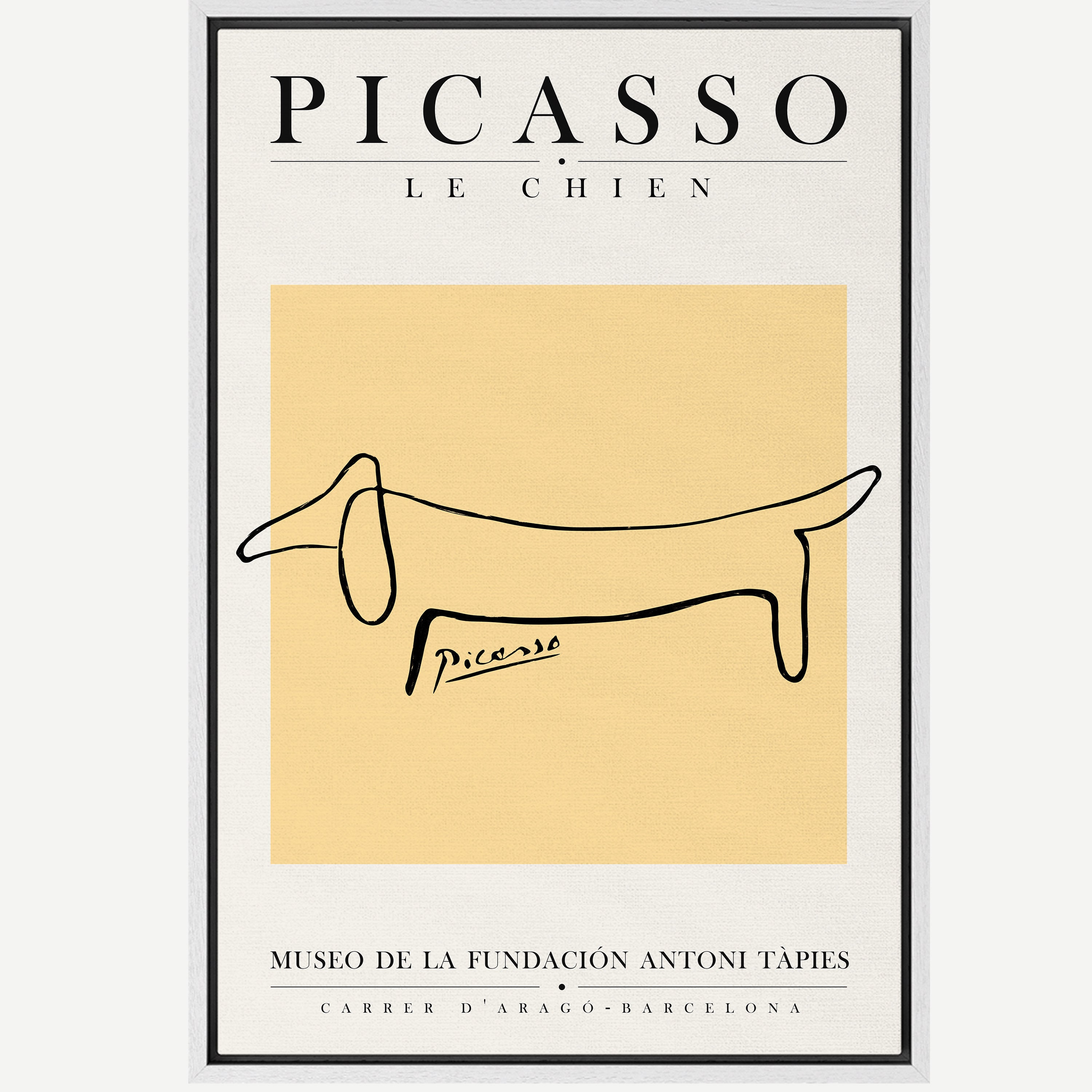 Sausage Dog by Pablo Picasso Museum Posternature Framed - Etsy