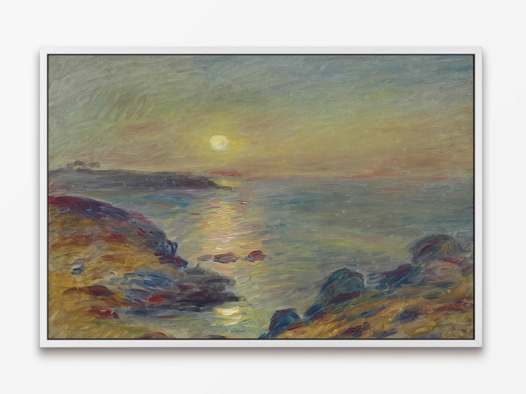 Sunset at Douarnenez Wall Art Print Nature Framed Gallery - Etsy