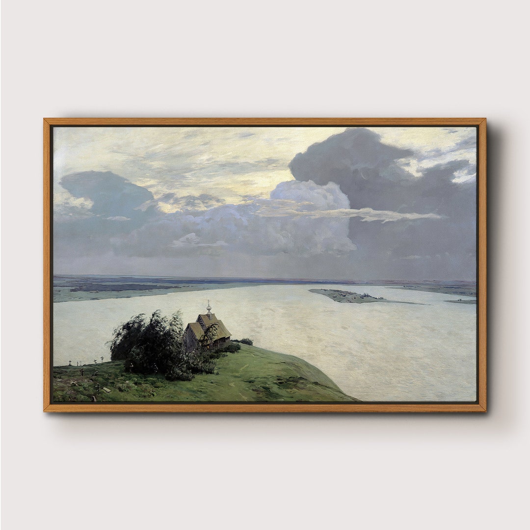 Over Eternal Peace by Isaac Levitan,vintage Landscape Large Wall Art ...