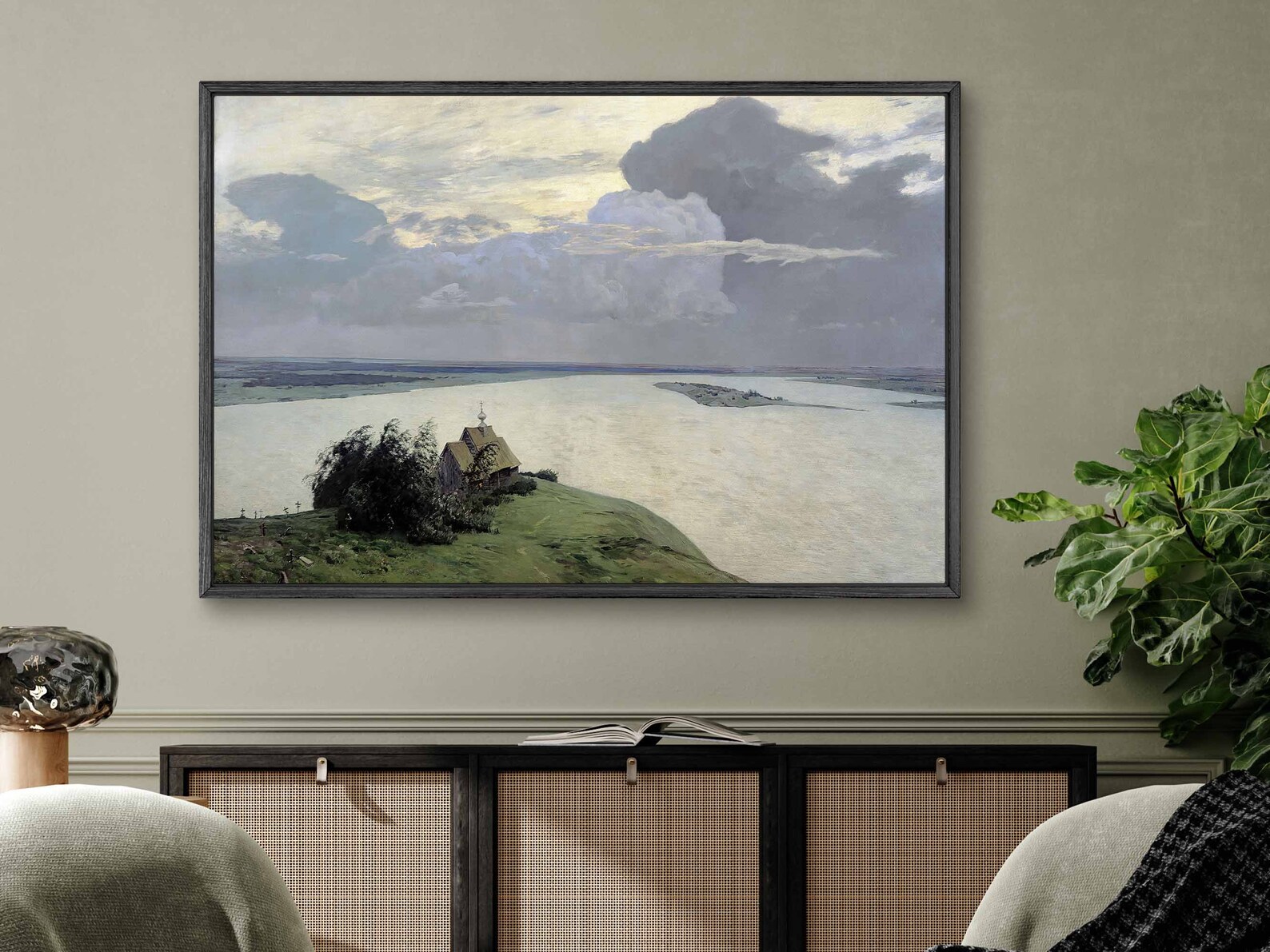 Over Eternal Peace by Isaac Levitanvintage Landscape Large - Etsy