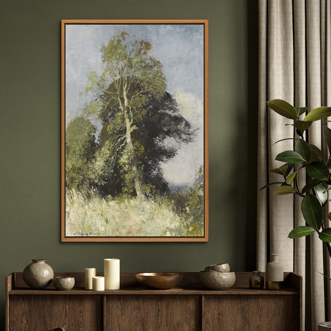The Ash Tree by Edward Seago Landscape Oil Painting Wall Art, Vintage ...
