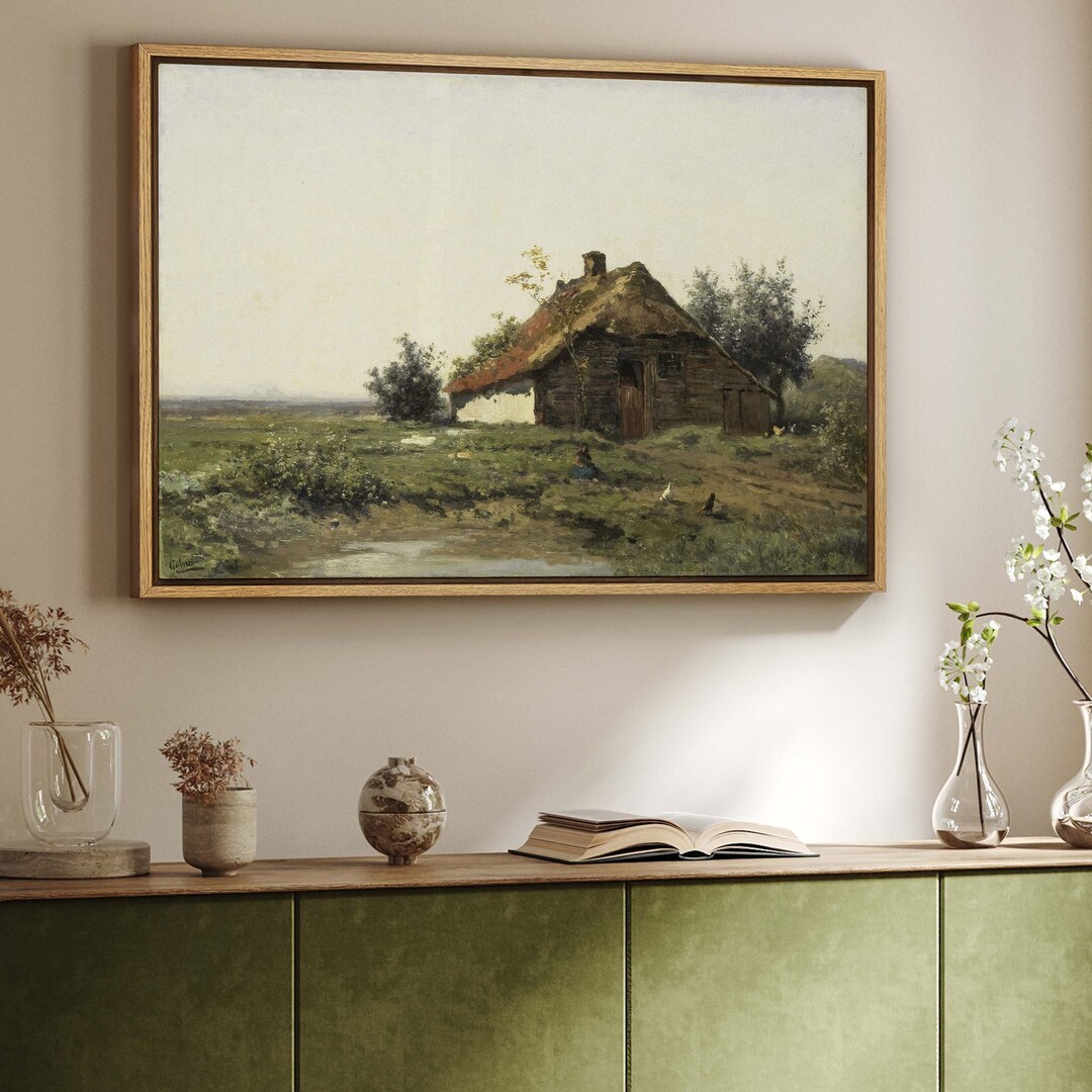 Paul Gabriel Farm Oil Painting Landscape Wall Art Print - Etsy