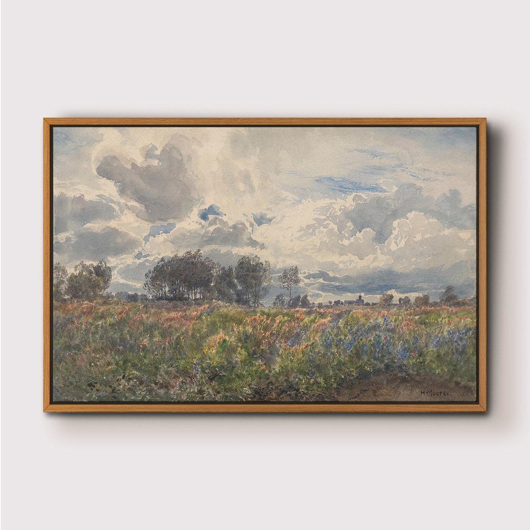 Picardy Landscape Art Print: Showery June Framed Gallery Wall Art - Etsy