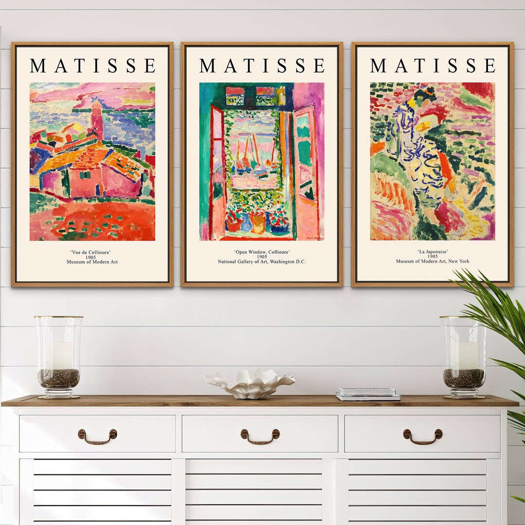Matisse Print Set of 3: Framed Gallery Wall Art - Etsy