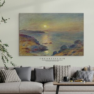 Sunset at Douarnenez Wall Art Print, Nature Framed Gallery Art, 48x32 ...
