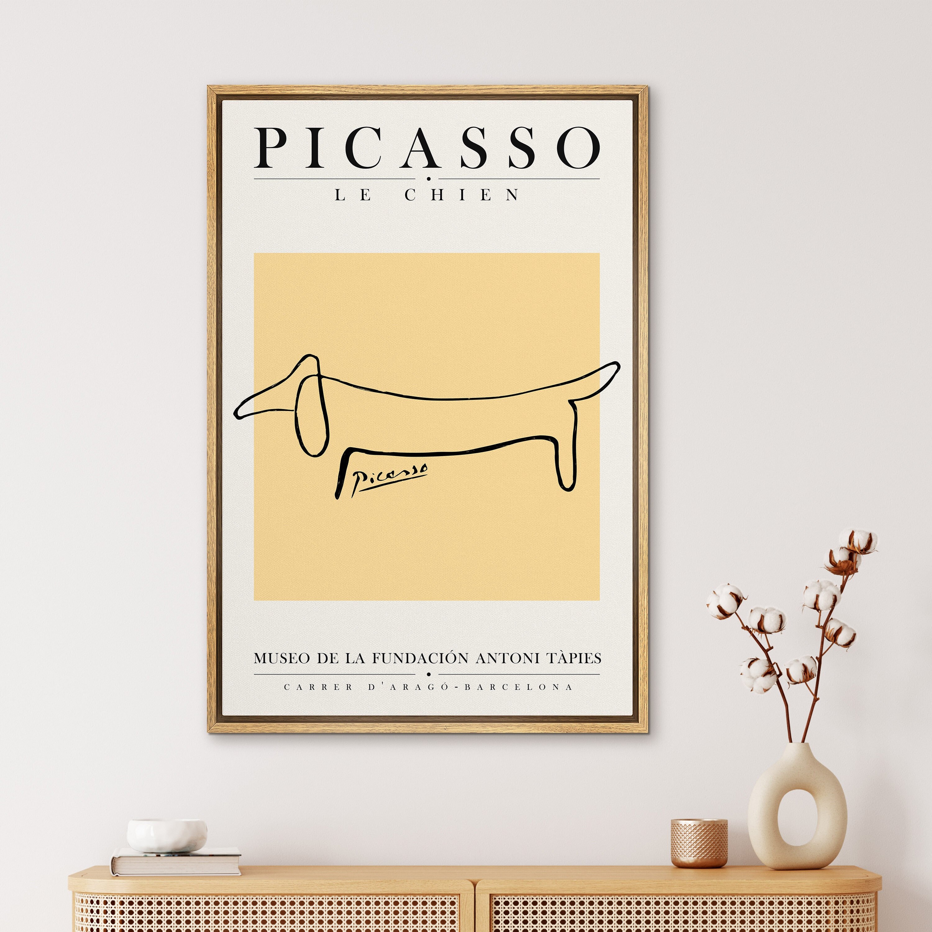 Sausage Dog by Pablo Picasso Museum Posternature Framed - Etsy