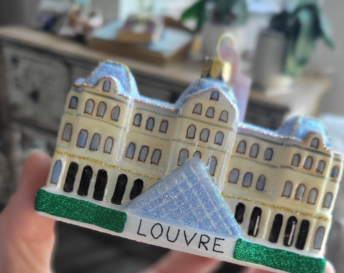 Louvre Museum France Glass Christmas Ornament Decoration - Etsy