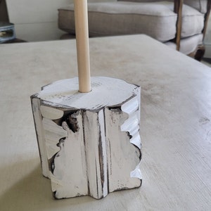 Tree Topper Stand - White Decorative Wood - Etsy