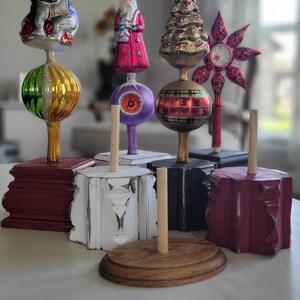 Tree Topper Stand - White Decorative Wood - Etsy