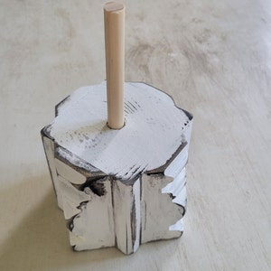 Tree Topper Stand - White Decorative Wood - Etsy