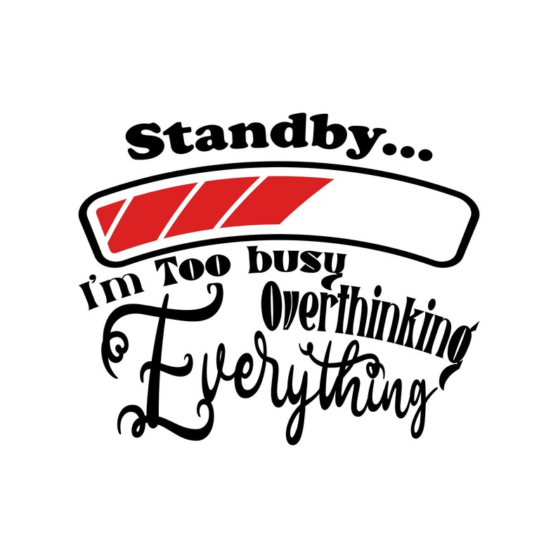 Busy Overthinking Everything, SVG, Digital Download, Cricut - Etsy