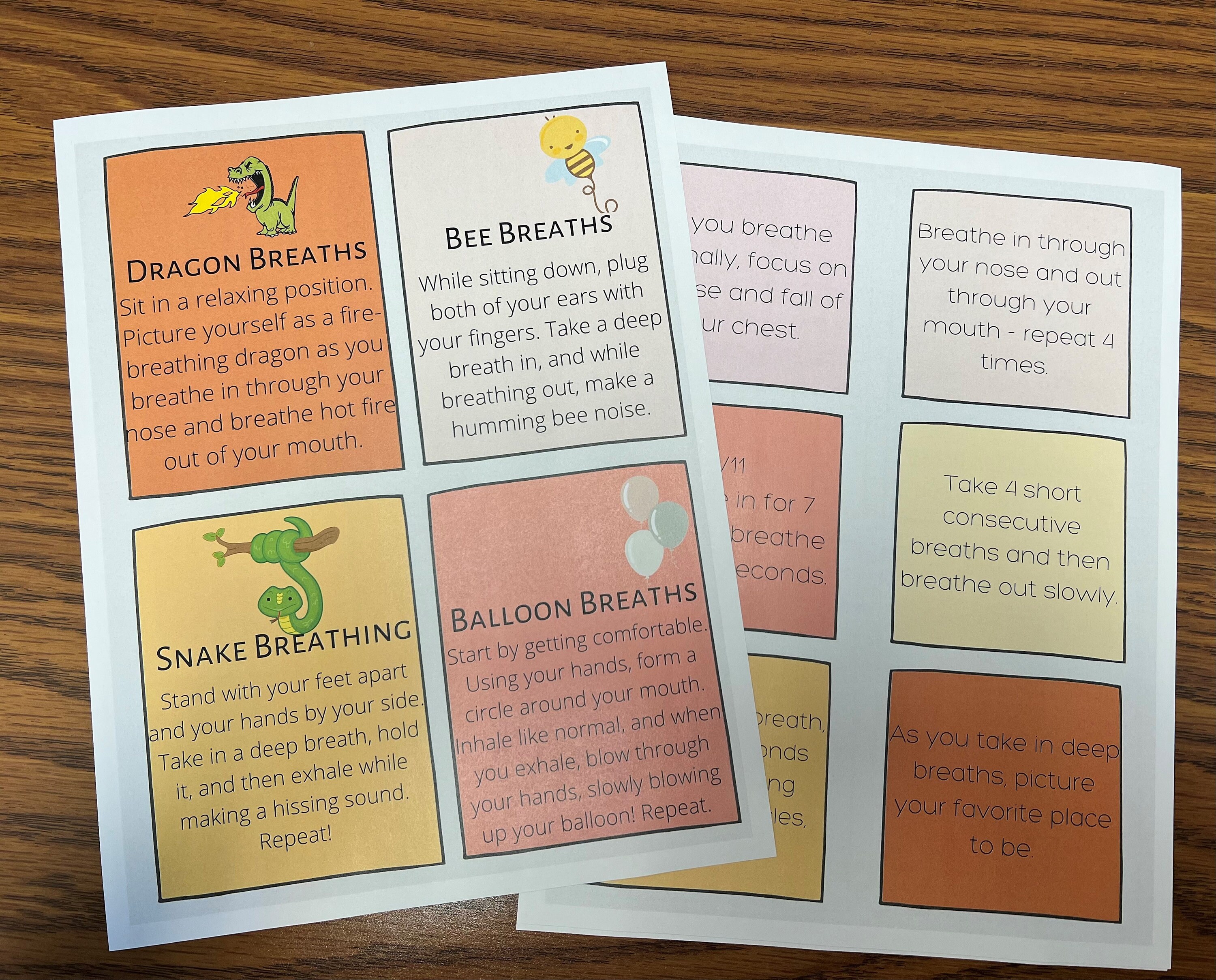 Mindfulness Breathing Cards | Breathing Techniques | Classroom ...