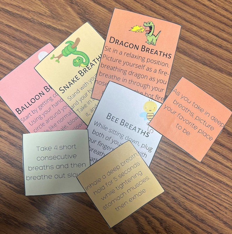 Mindfulness Breathing Cards | Breathing Techniques | Classroom ...