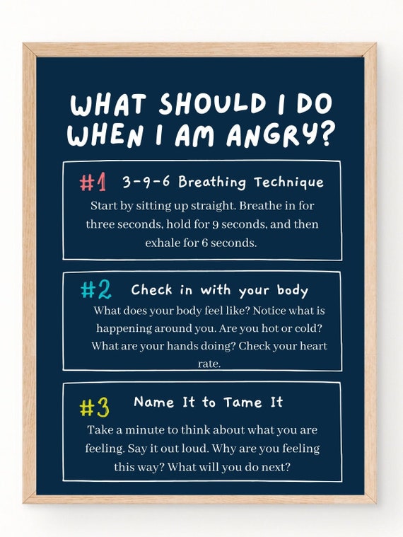 Anger Management Coping Skills Digital Download SVG and - Etsy